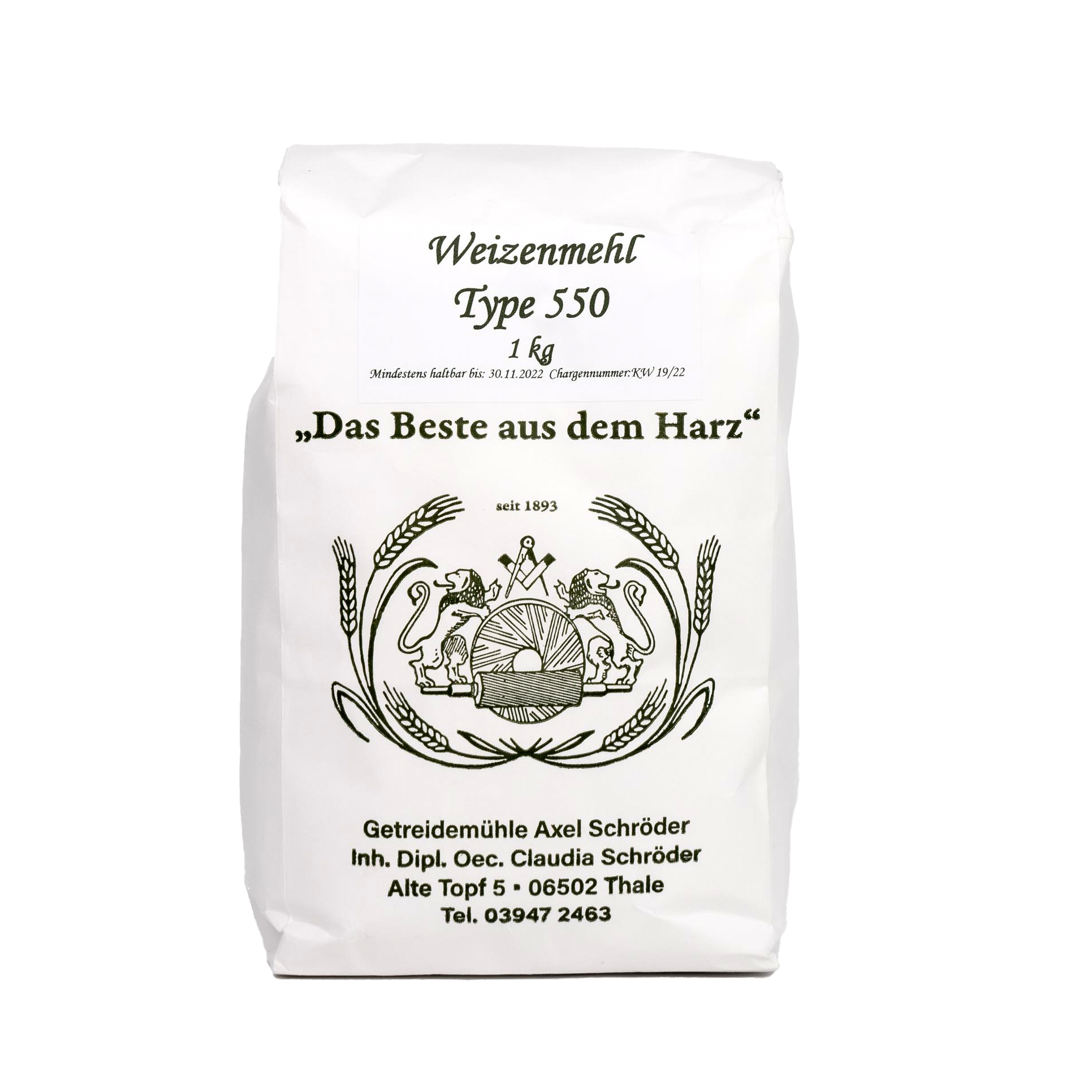 1kg Weizenmehl Type 550 online kaufen | Hofladen Harz